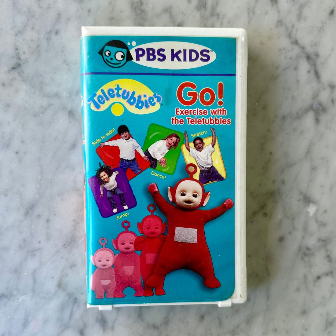 2001 Teletubbies “Go! Exercise with the Teletubbies” VHS – HaveAPollyDay